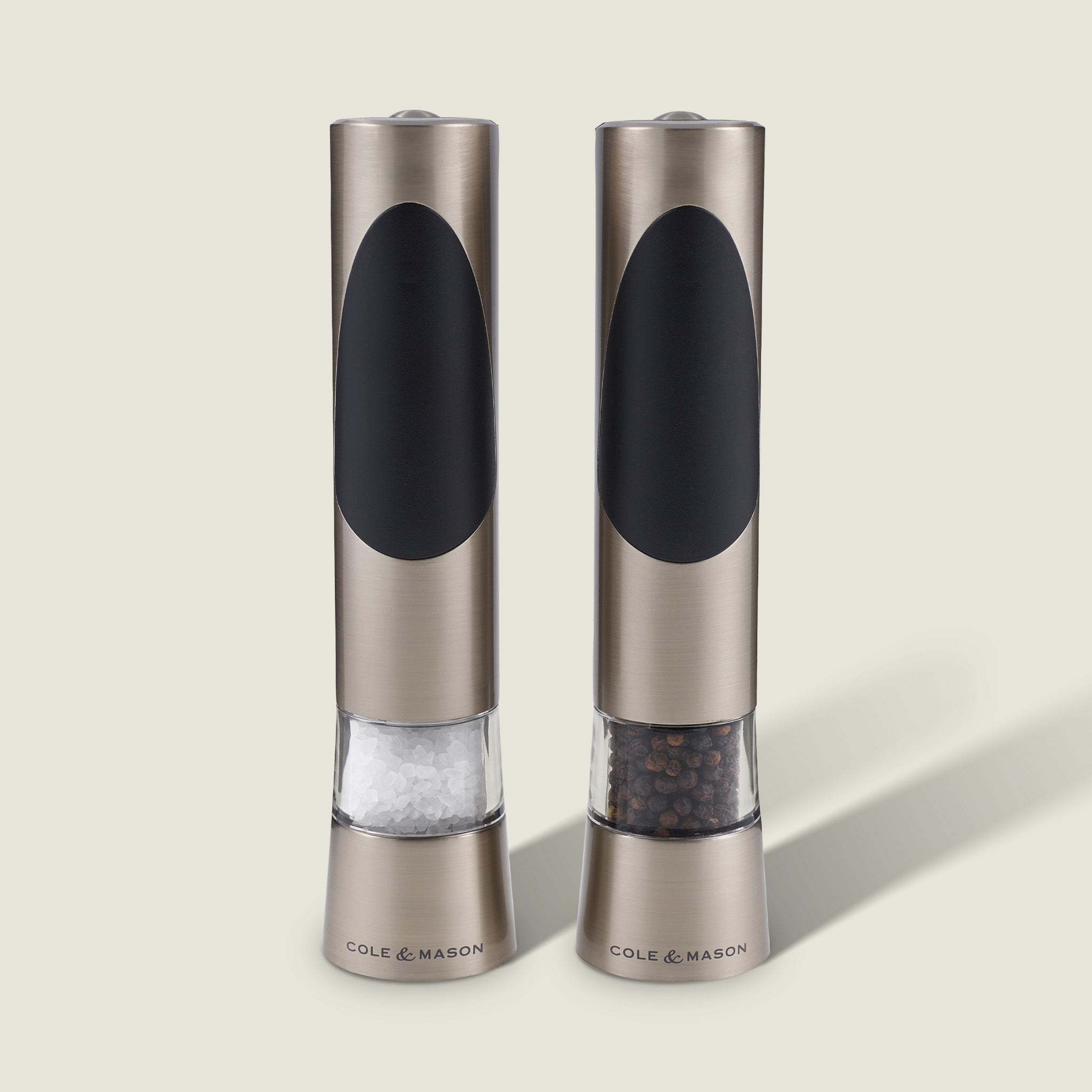 Cole & Mason Richmond Electronic Salt & Pepper Mill Set Adjustable ...